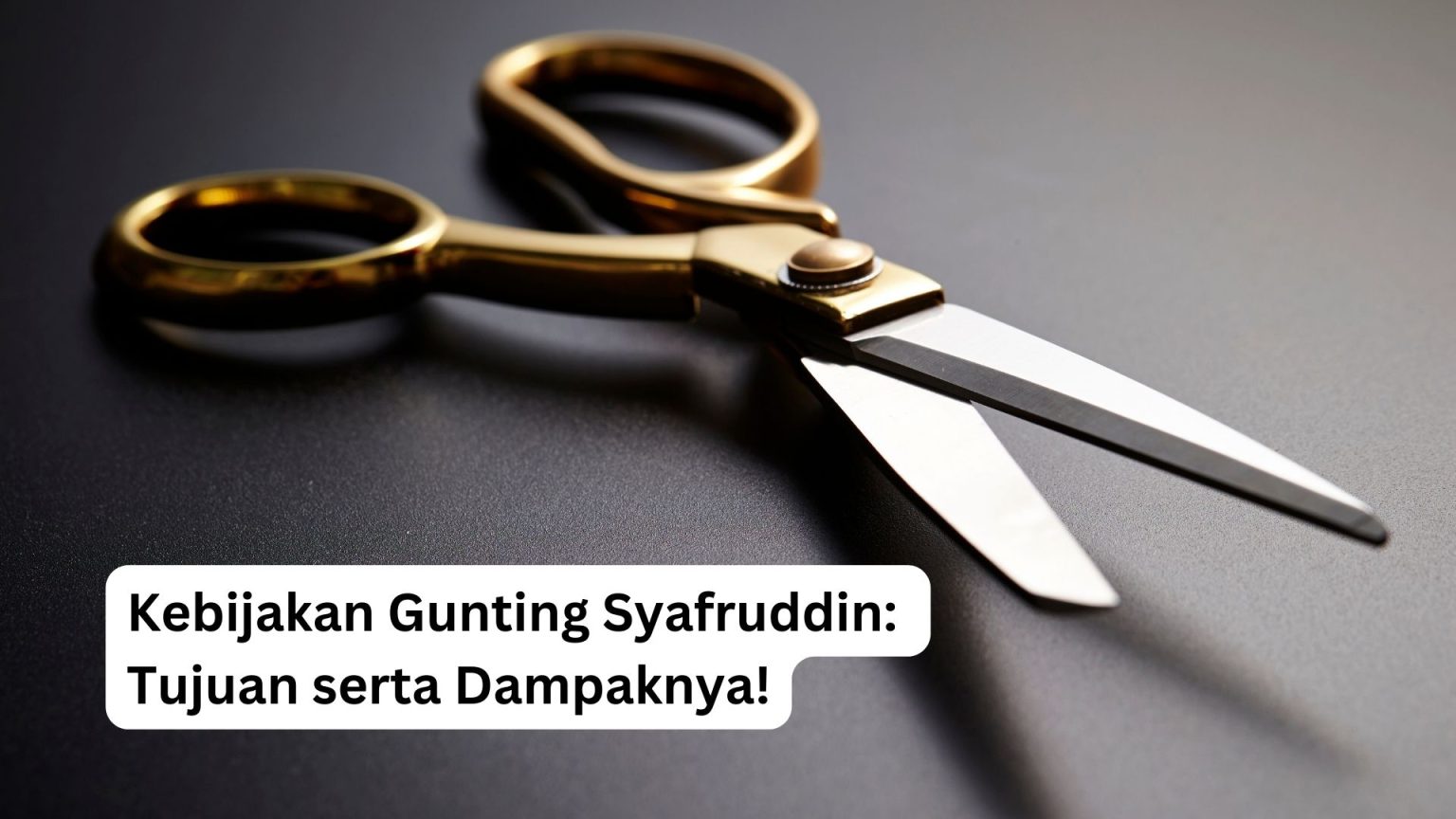 Kebijakan Gunting Syafruddin: Tujuan serta Dampaknya!